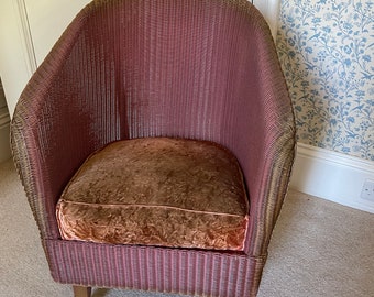 Original Vintage Lloyd Loom Chair With Sprung Seat. REDUCED - Etsy UK