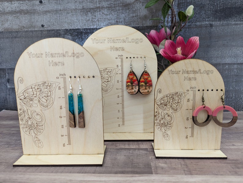 Earring Display Stand Holder SVG With Measurement Digital File ...