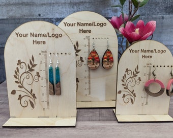 Earring Display Stand Holder SVG With Measurement Digital File ...