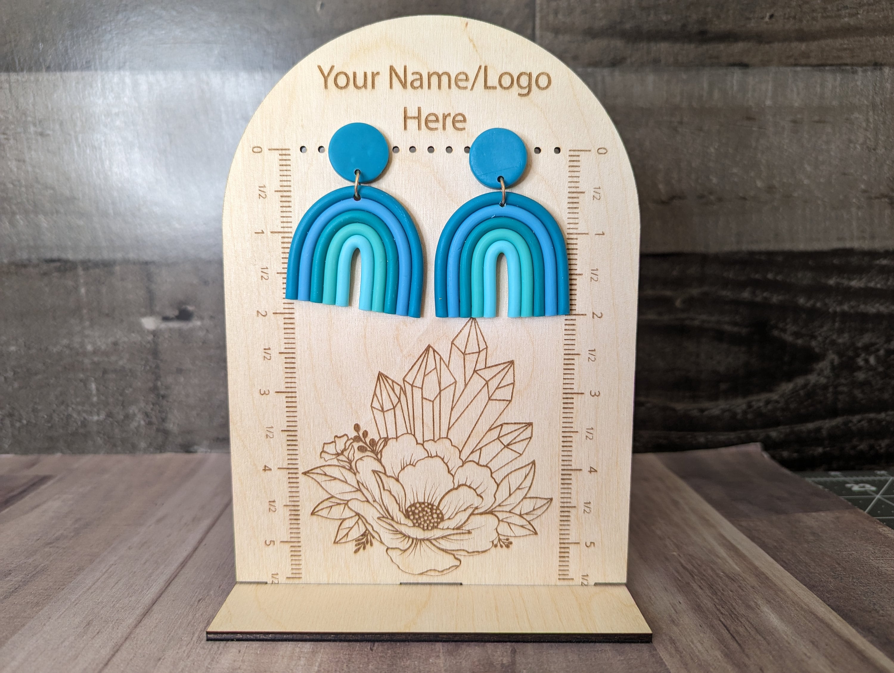 Earring Display Stand Holder SVG With Measurement Digital File ...