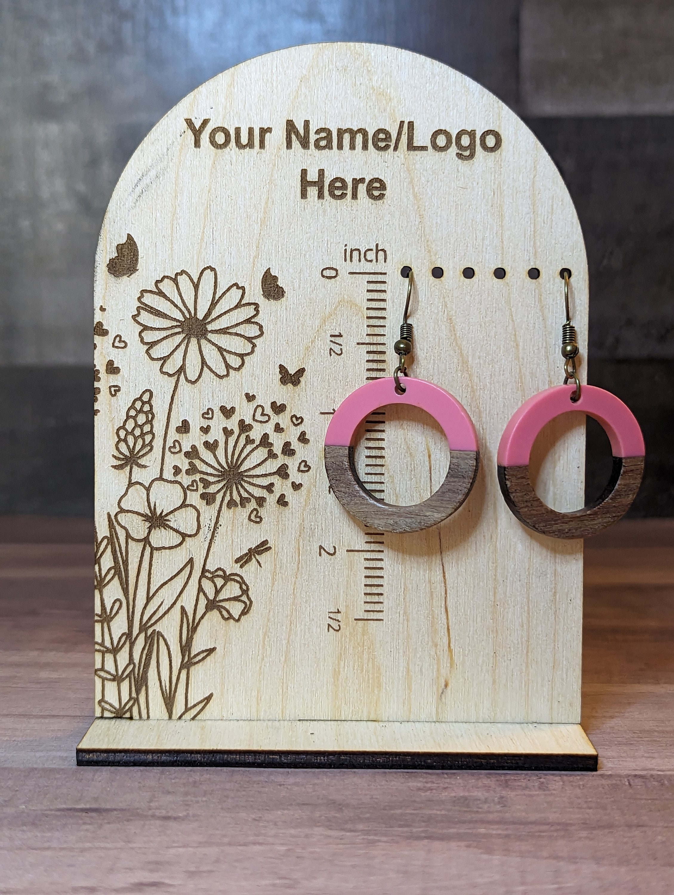 Earring Display Stand Holder SVG With Measurement Digital File ...