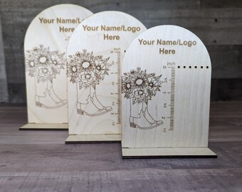 Earring Display Stand Holder SVG With Measurement Digital File ...