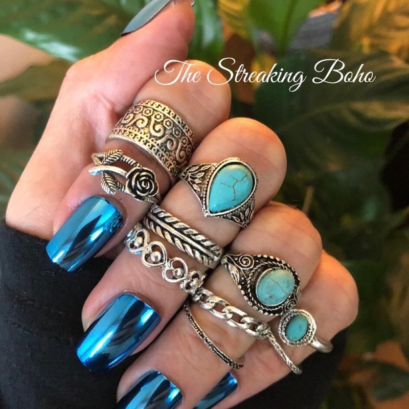 Boho Stacking Rings - Etsy