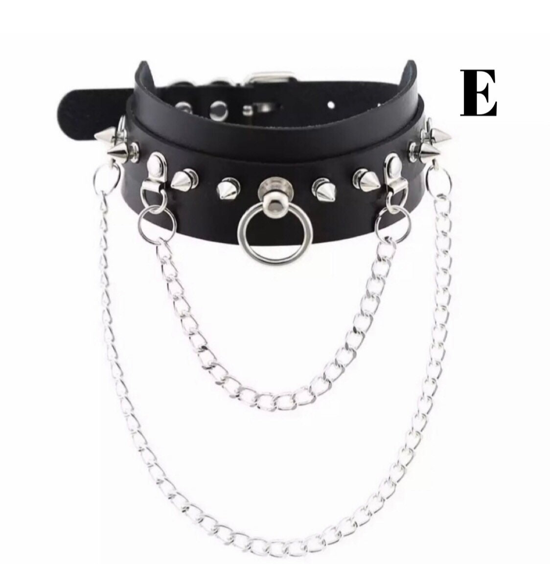 My Little Goth Girl Leather Chokers Emo Choker Punk Rock - Etsy