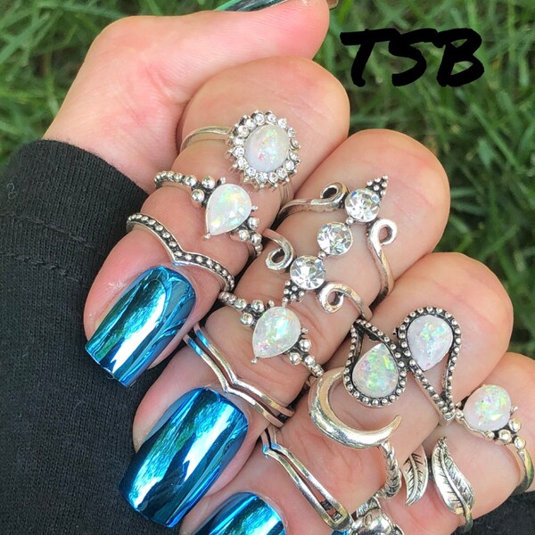 Boho Stacking Rings - Etsy