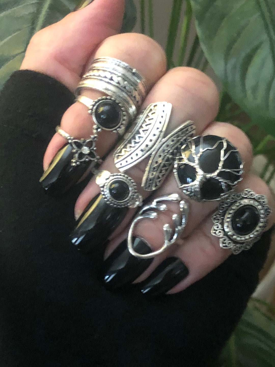 The Tribal Goth With Adjustable Tree of Life Wire Wrapped Ring - Etsy