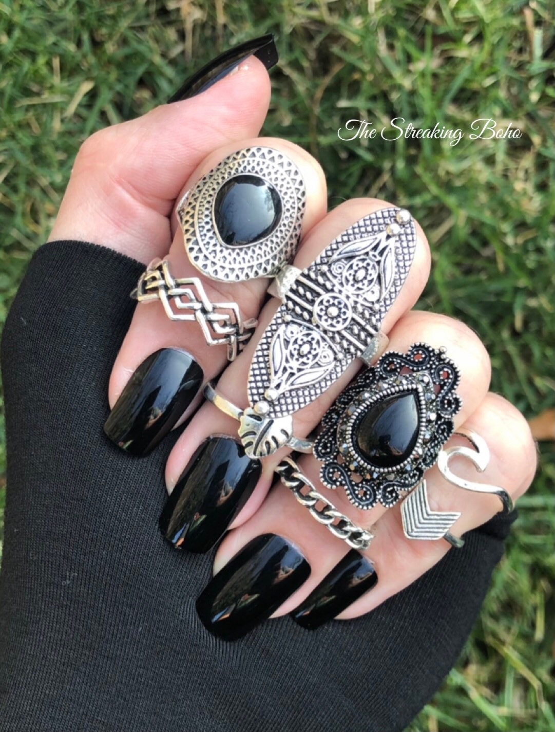 8pc Tribal Ring Set With Shield Ring - Etsy