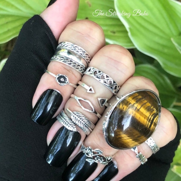 Boho Stacking Rings - Etsy