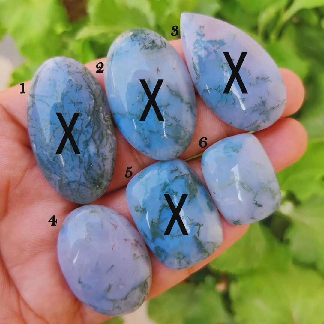 Milky Moss Agate Gemstone, AAA+ Quality, Semi Precious Stone for ...