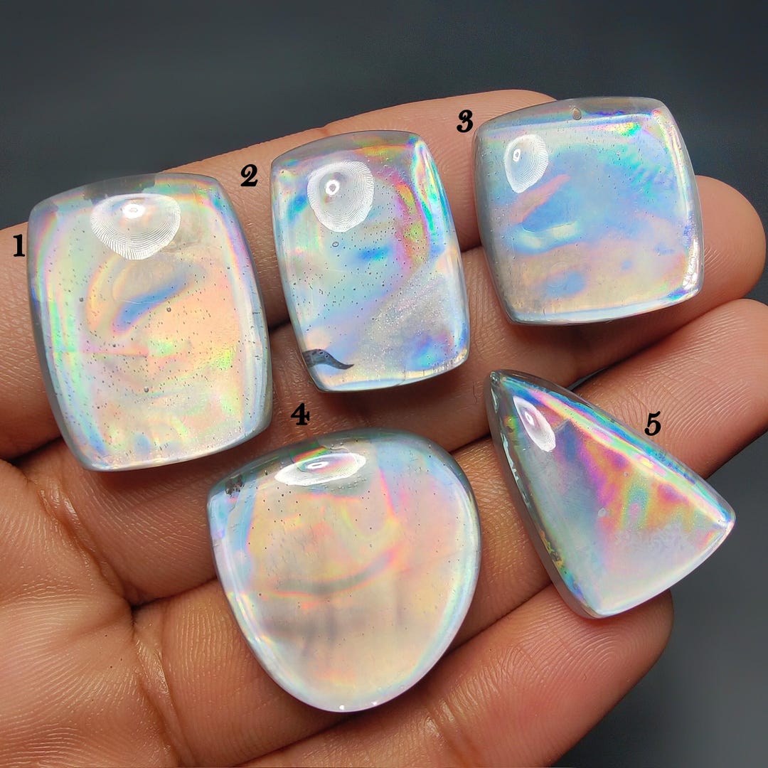 Dichroic Glass Doublet Gemstone, AAA+ Quality Semi-precious Stone ...