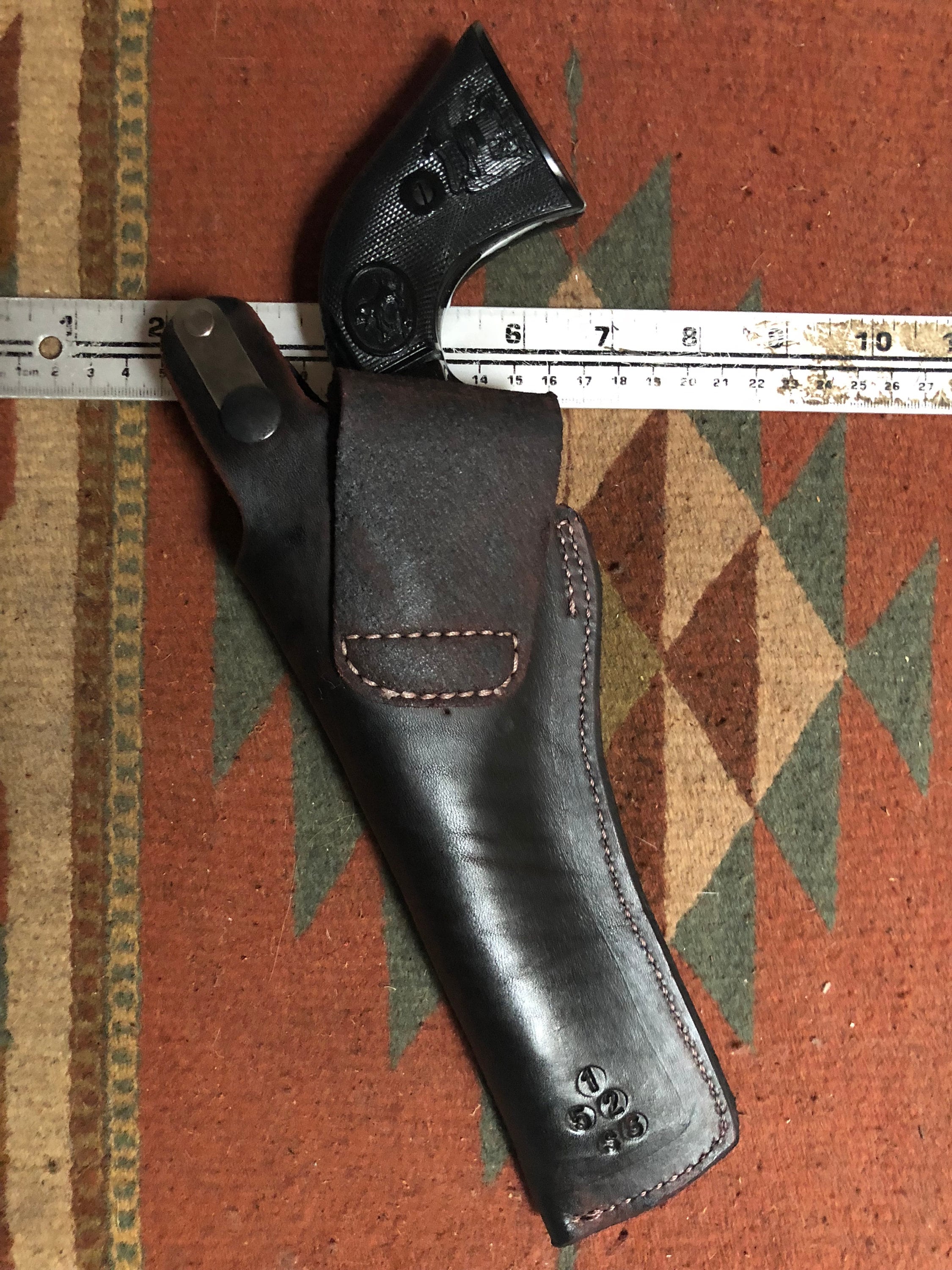 Leather Field Holster Fits Ruger Single Six & Ten Colt SAA Uberti ...