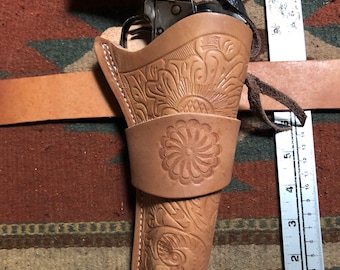 Cowboy Western Leather Cross Draw Fast Draw Holster Fits Colt SAA 1873 ...