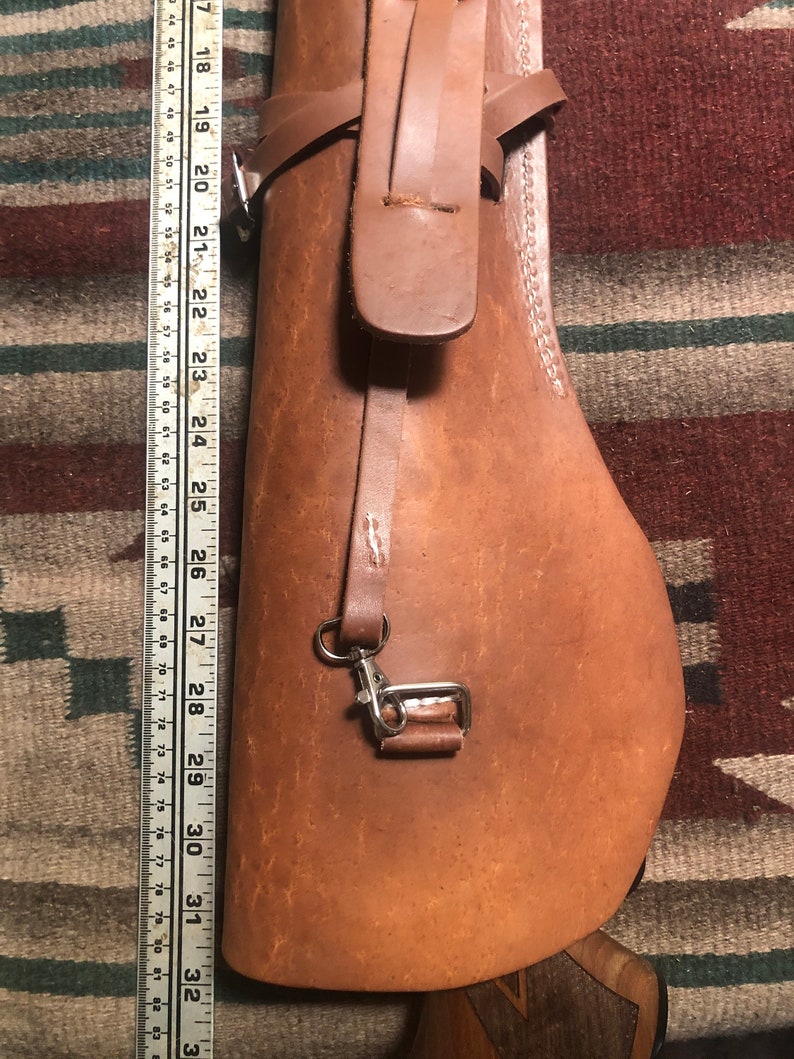 Leather Rifle Scabbard for Lever Action Carbine Horseback or | Etsy