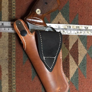 Soft Lined Leather Holster Fits S&W 686 586 66 19 Ruger GP100 Taurus ...