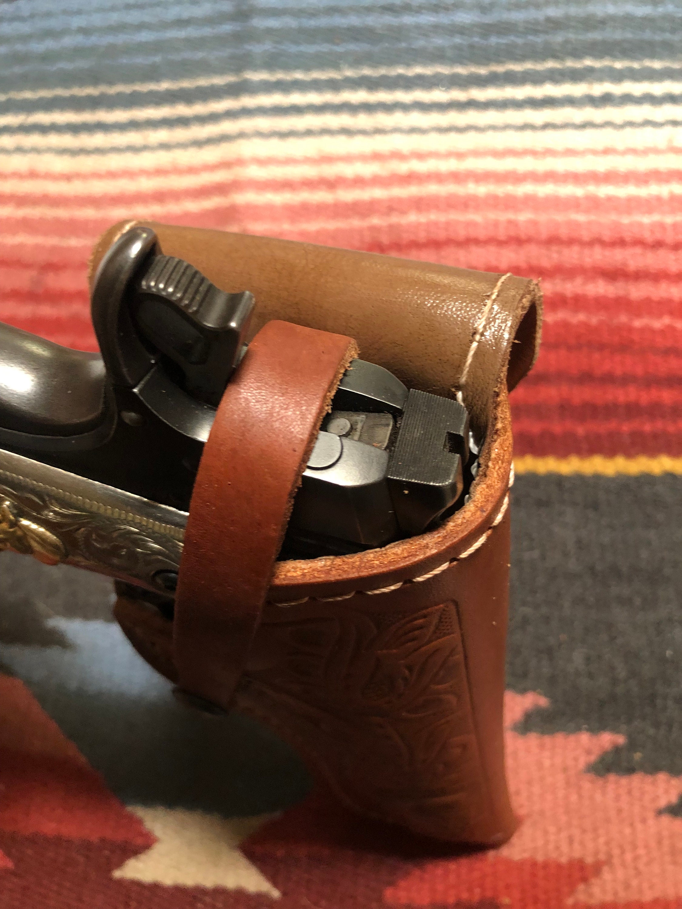 Soft Lined Leather Field Holster Fits Colt Springfield RIA ATI Kimber ...