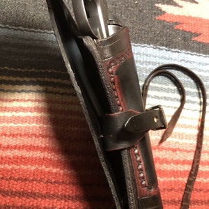 Cowboy Western Fast Draw Leather Holster Fits Colt SAA 1873 Ruger ...