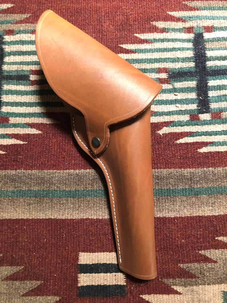 Tanned Leather Western Flap Holster Fits Ruger Single Six & Nine ...