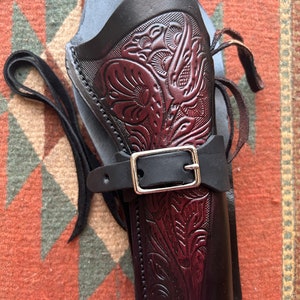 Cowboy Western Fast Draw Leather Holster Fits Colt SAA 1873 Ruger ...