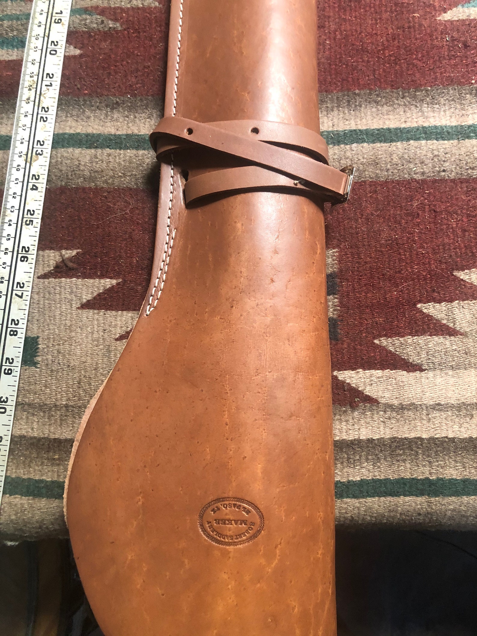 Leather Rifle Scabbard for Lever Action Carbine Horseback or ATV ...