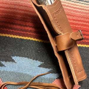 Cowboy Western Leather Cross Draw Fast Draw Holster Fits Colt SAA 1873 ...