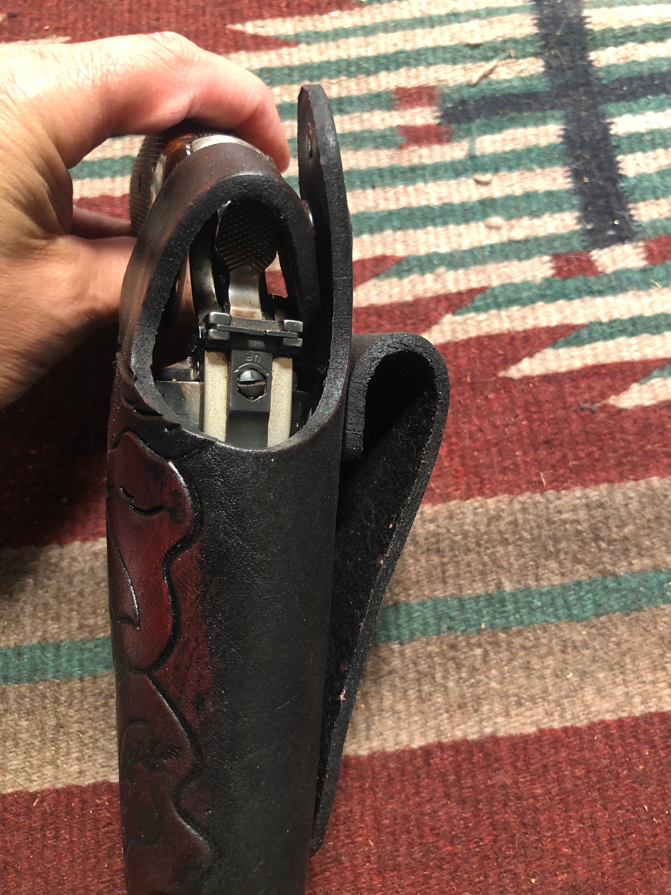 Leather Field Holster W Full Coverage Fits Colt Python King | Etsy