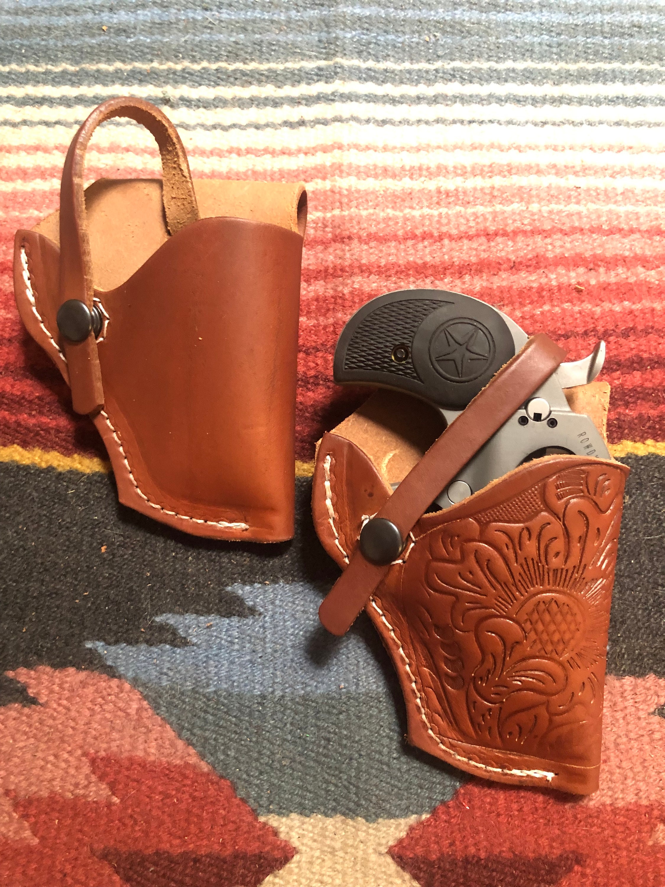 Leather Field Style Holster Fits Bond Arms Derringers W up to a 3 ...