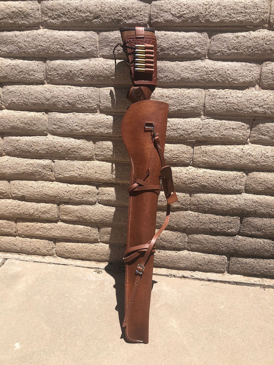 Leather Rifle Scabbard for Lever Action Carbine Horseback or - Etsy