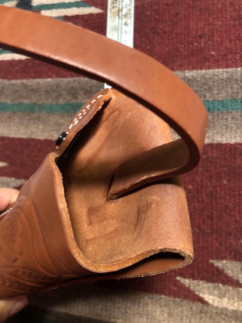 Leather Western Style Field Holster FITS: Smith & Wesson Model 586 686 66 19 Ruger GP100 Taurus ...