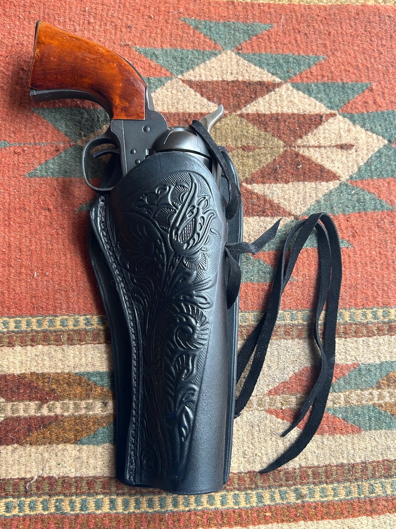 Fast Draw Western Leather Holster Fits Colt SAA 1873 Peacemaker and ...