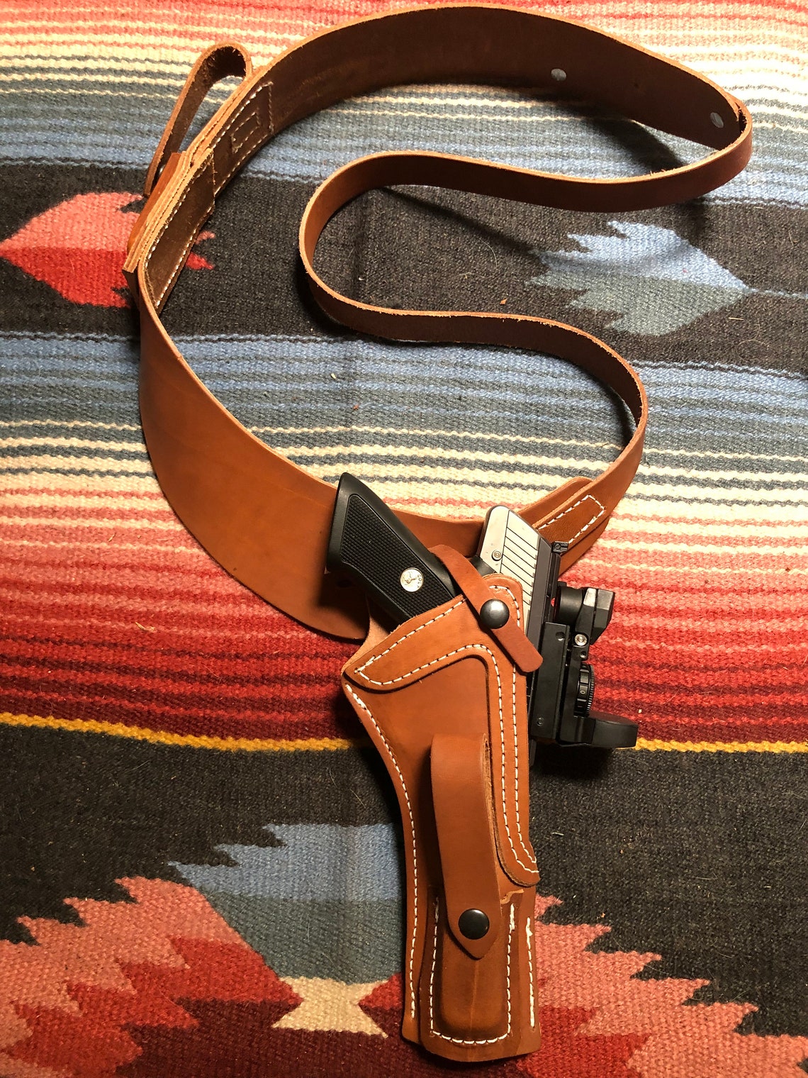 Leather Shoulder Holster & Spare Mag Pouch Fits Ruger MK 2 3 4 - Etsy