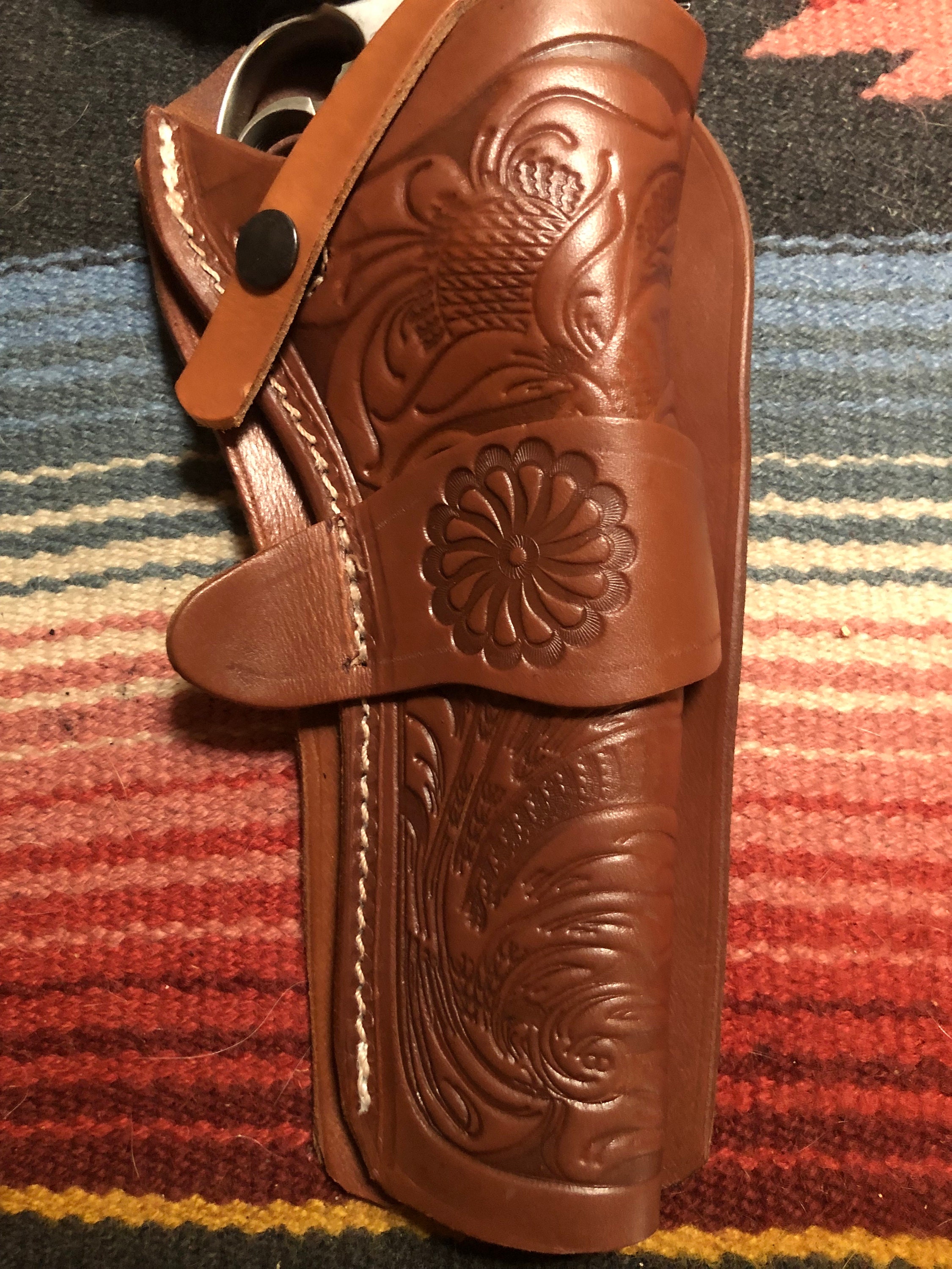 Leather Western Field Holster FITS S&W 586 686 66 19 Ruger GP100 Taurus ...
