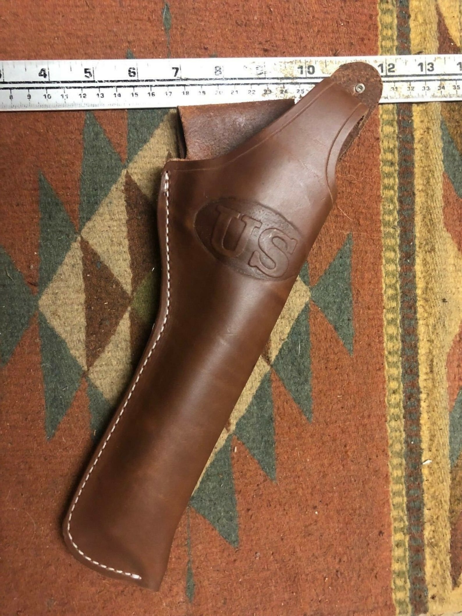 Tanned Leather Field Holster W US Stamp Best Fit: Ruger Blackhawk ...