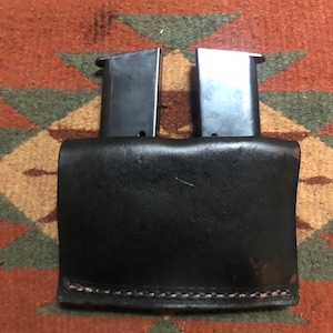 Floral Scroll Leather Magazine Pouch Fits Colt Model 1911 Single Stack ...