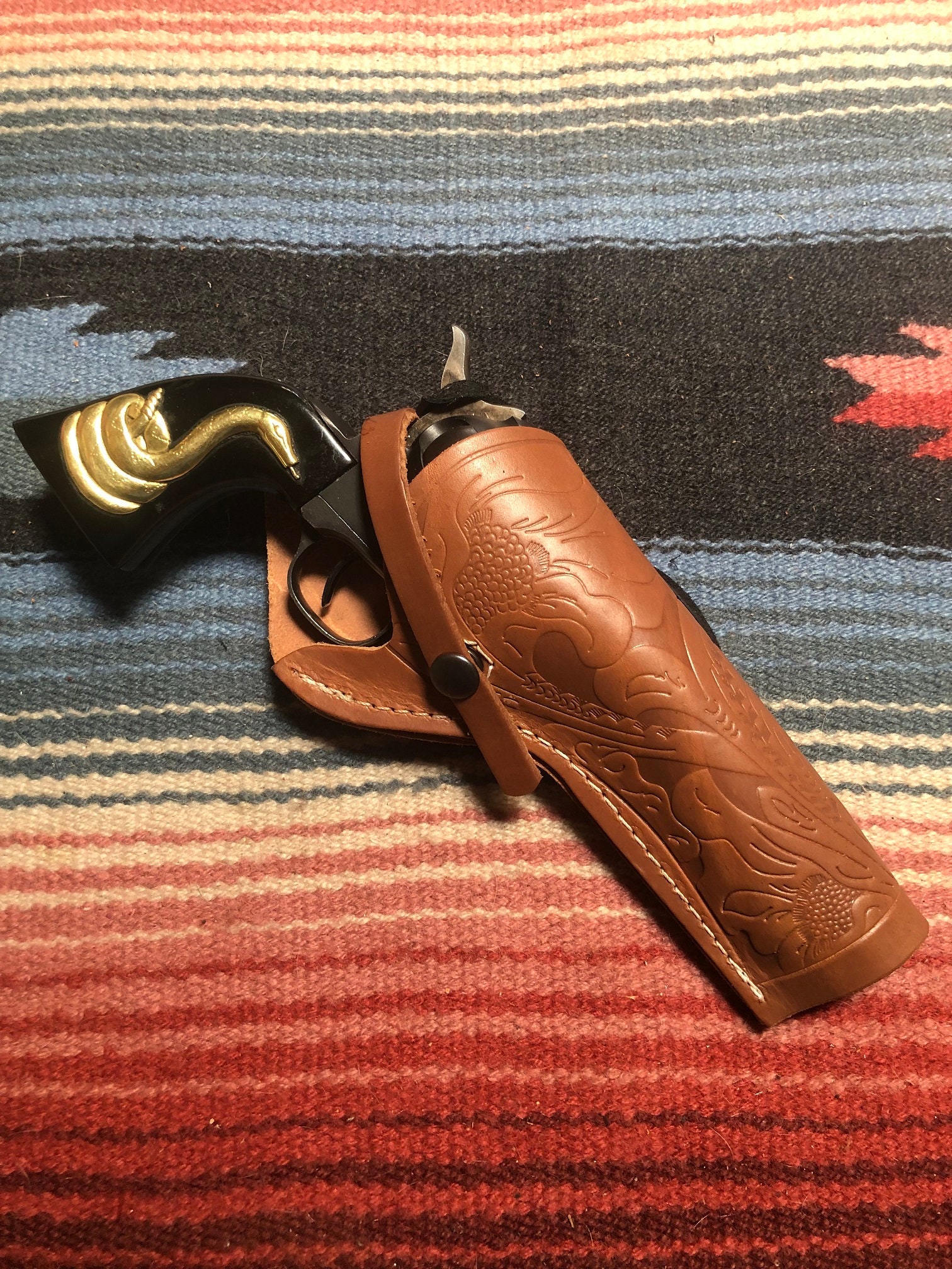 Western Cross Draw Holster Fits Colt SAA, Ruger Vaquero Uberti ...