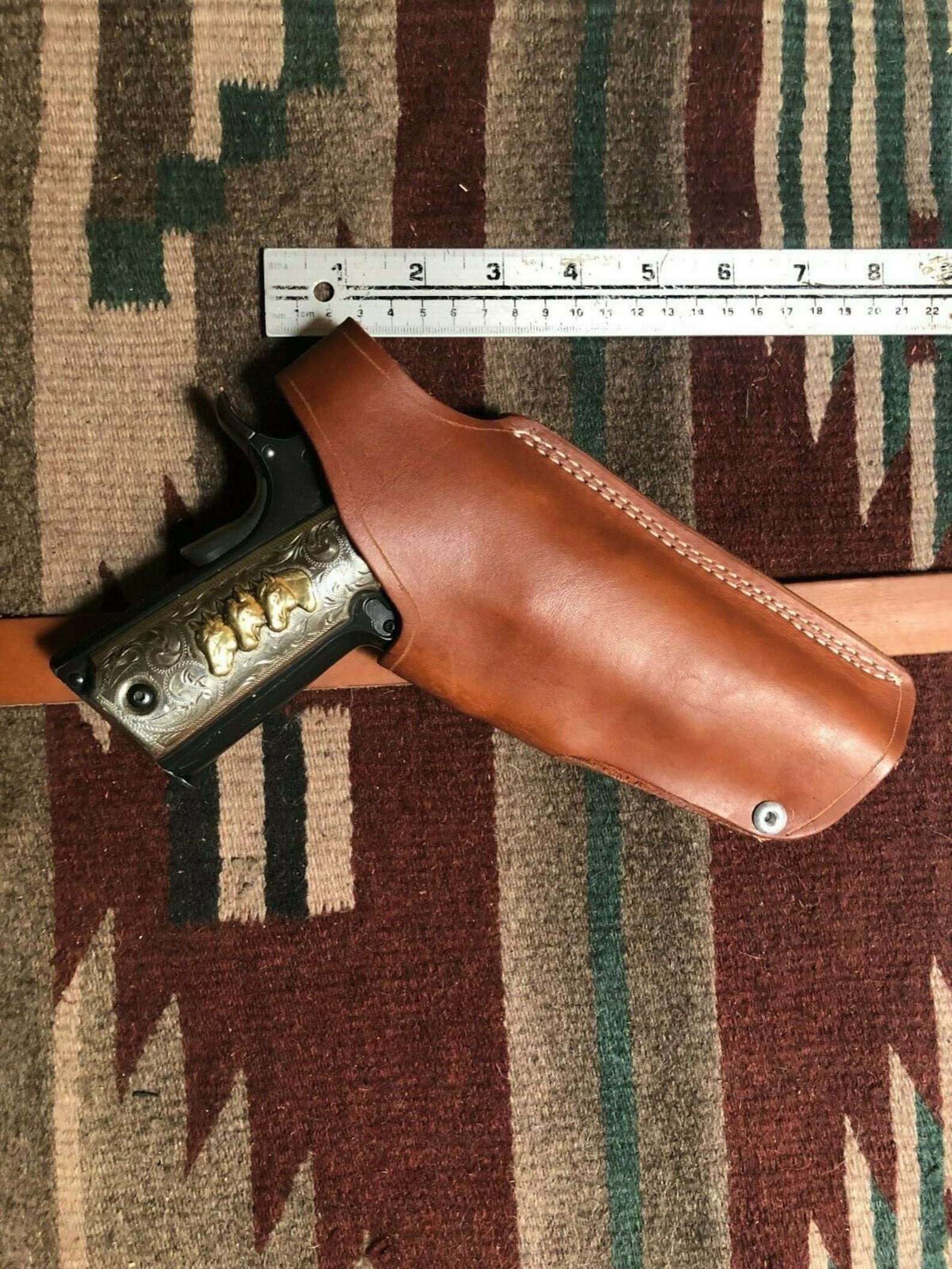 Four Position Leather Holster Cross Draw Small of the Back Strong Side ...