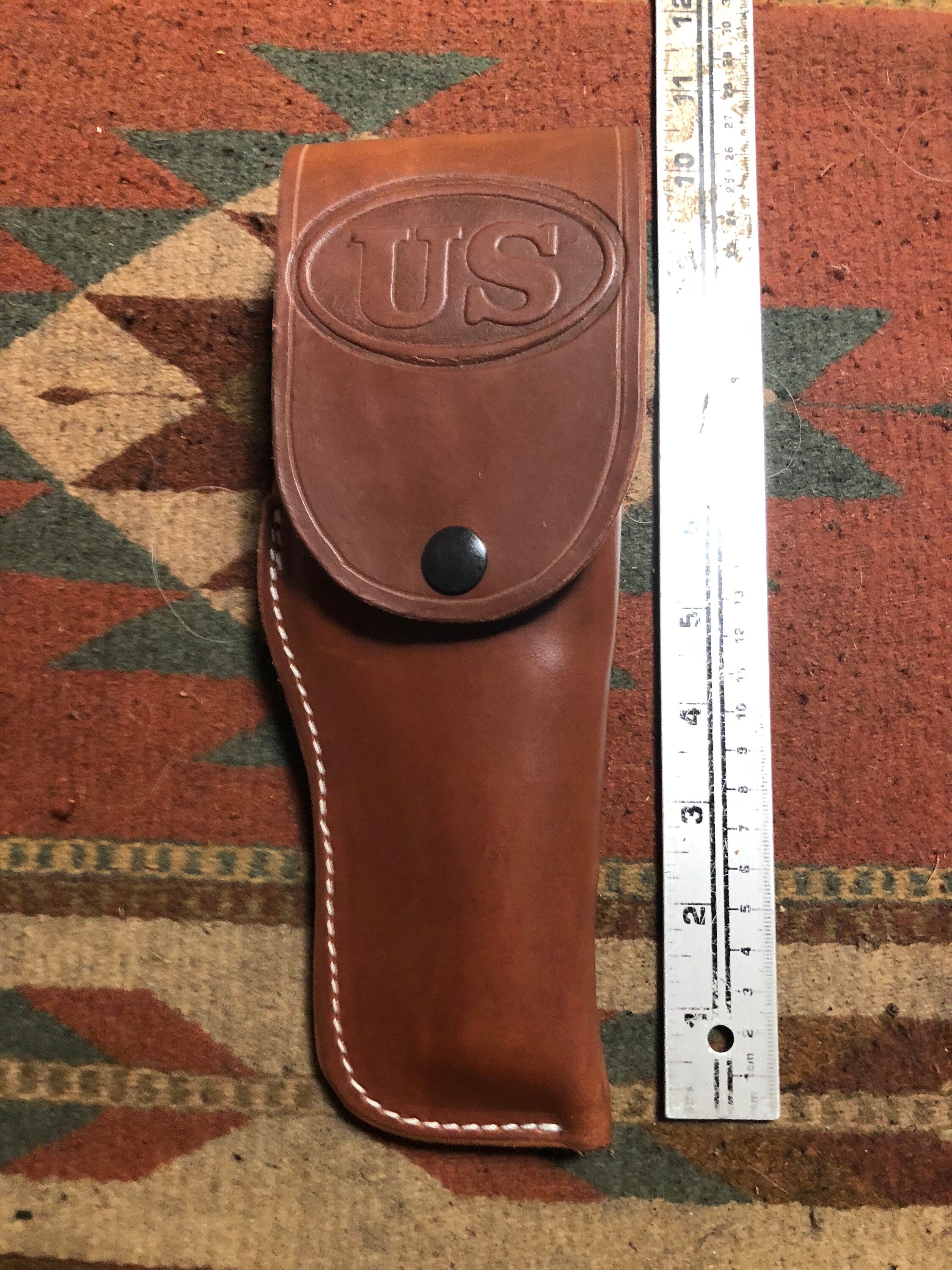 Tanned Leather Flap Field Holster Fits Colt Model 1911 Springfield ...