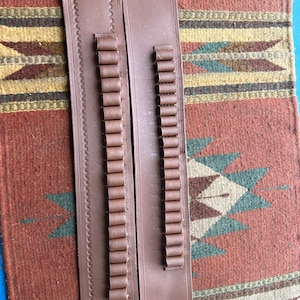 Cowboy Western Tanned Leather Cartridge Belt With Loops - Etsy