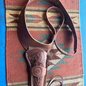 Western Leather Shoulder Carry Holster Fits Colt SAA 1873 Ruger ...