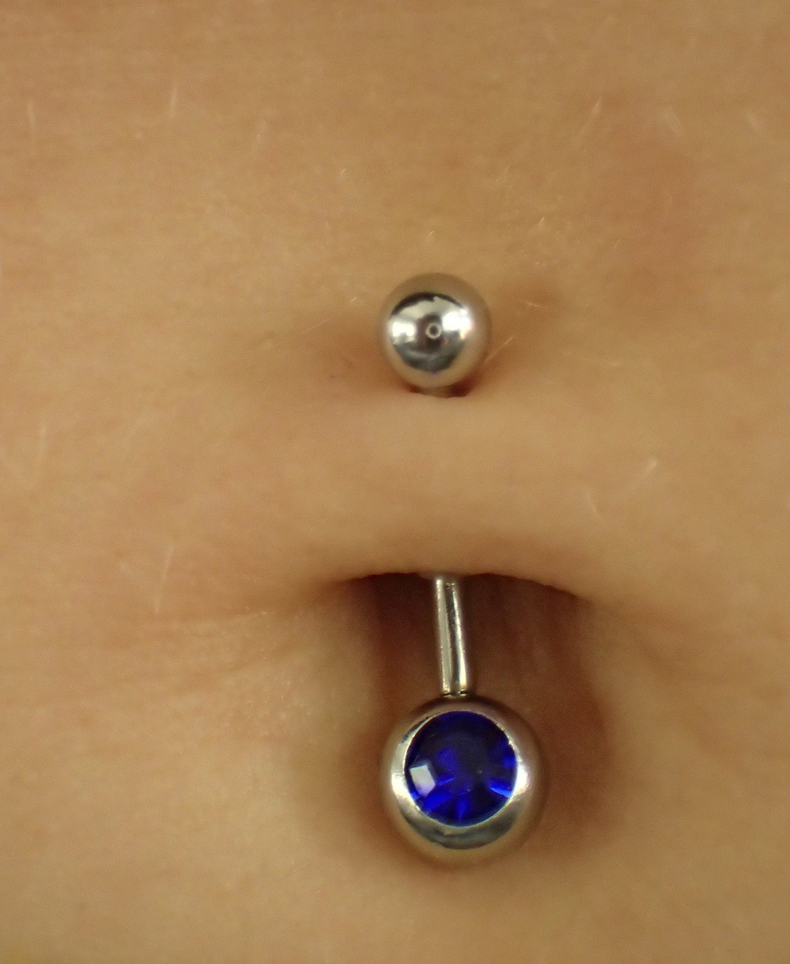 Blue Sapphire Navel Ring Belly Button Jewelry Belly Piercing - Etsy UK