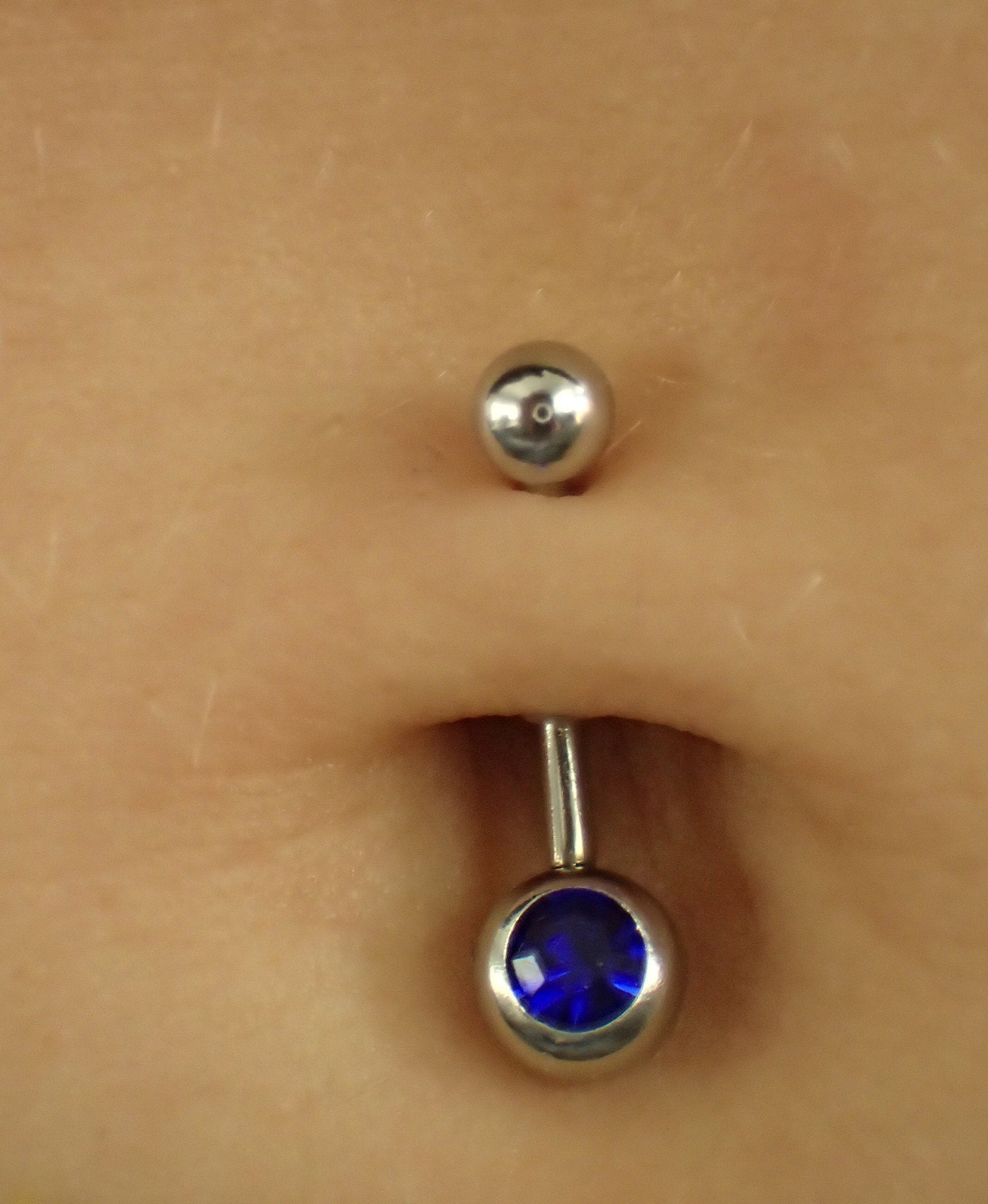 Blue Sapphire Navel Ring Belly Button Jewelry Belly Piercing | Etsy