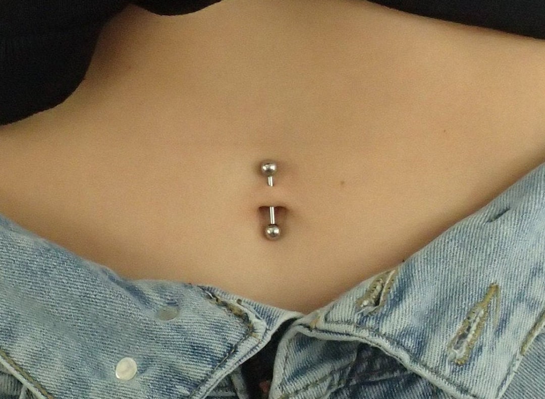 Navel Ring, Belly Button Jewelry, Navel Piercing, Belly Barbell ...