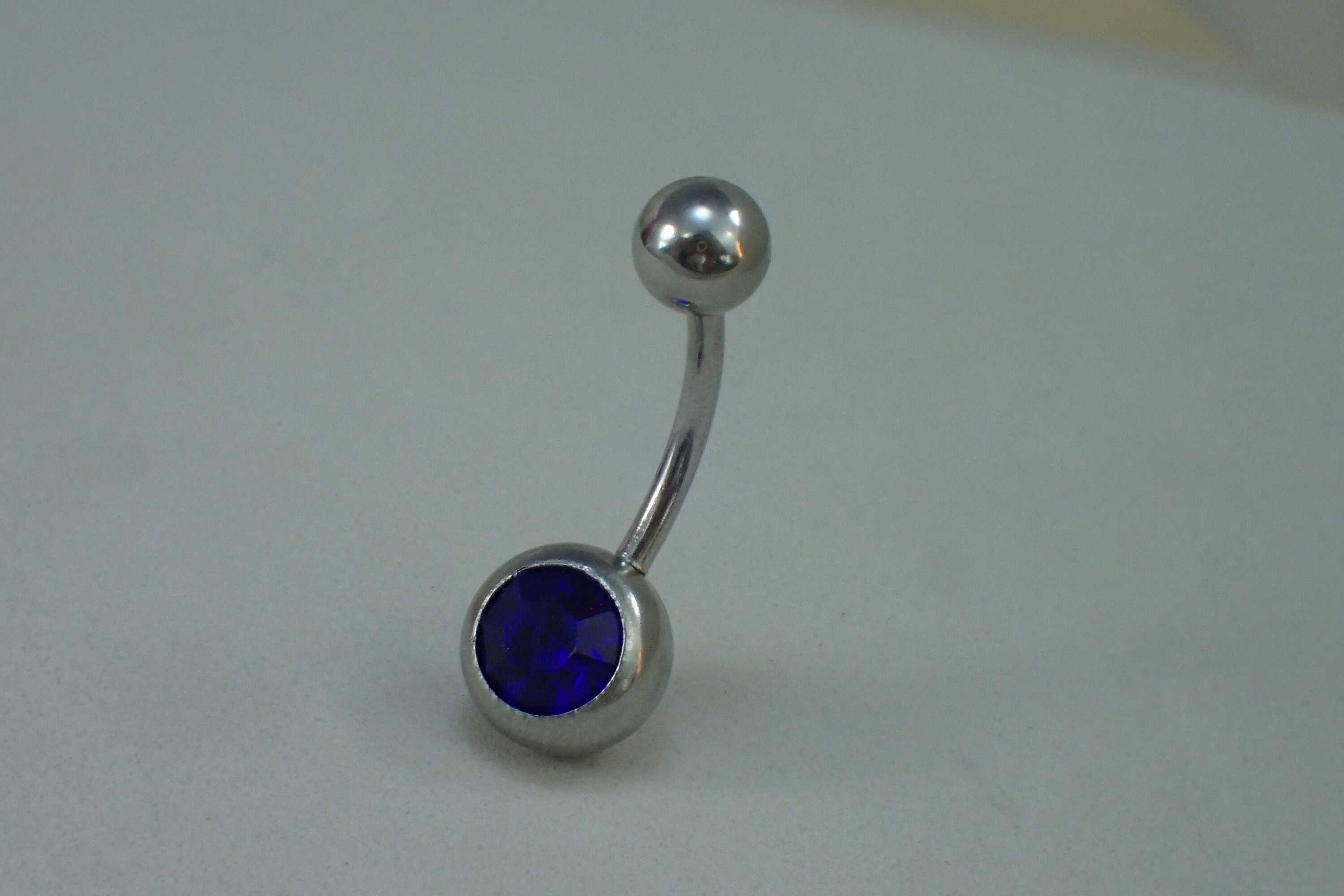 Blue Sapphire Navel Ring Belly Button Jewelry Belly Piercing | Etsy