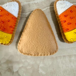 Hand-stitched Felt Candy Corn Sugar Cookie: Halloween Decor - Etsy