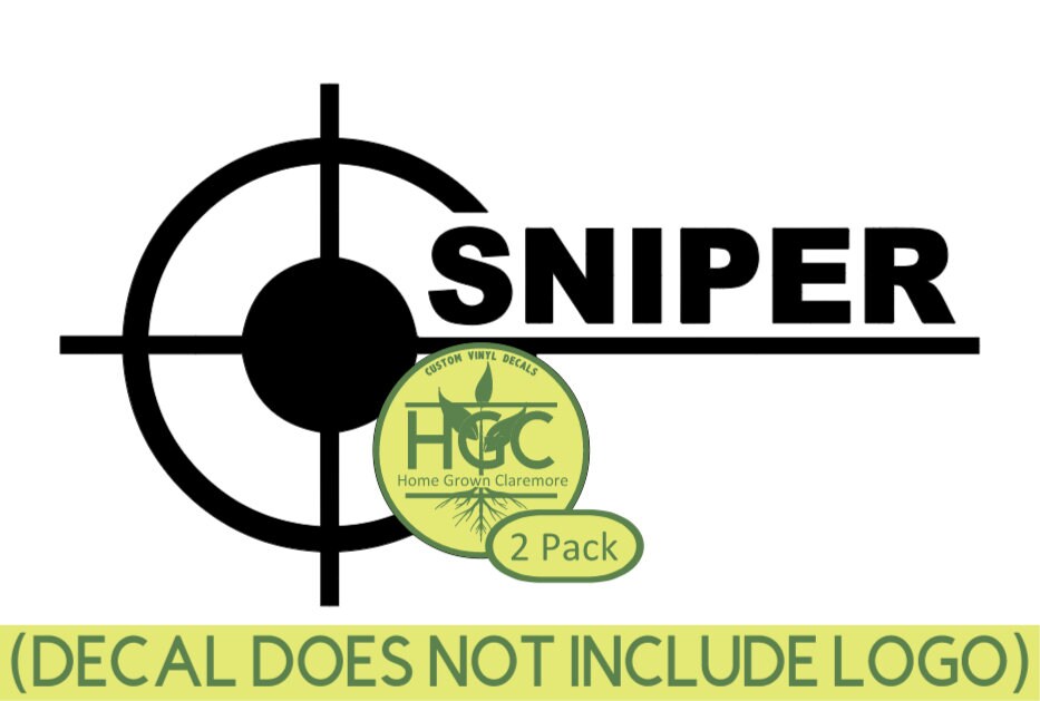 2 Pack Sniper Decal Vinyl Sticker Graphics for Car Truck SUV - Etsy