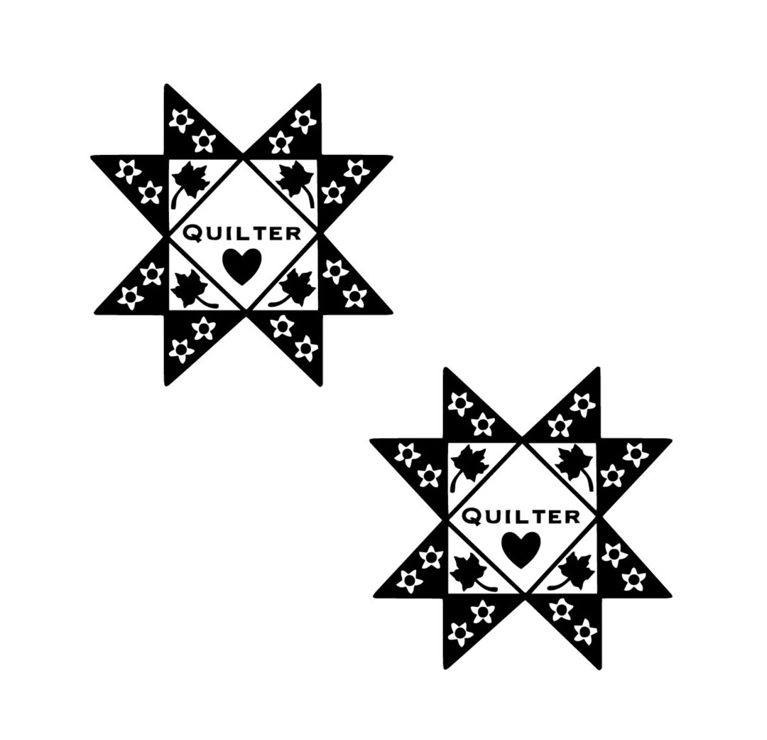 2 Pack - Quilter - Love to Quilt - Decal Vinyl Sticker Graphics for Car ...