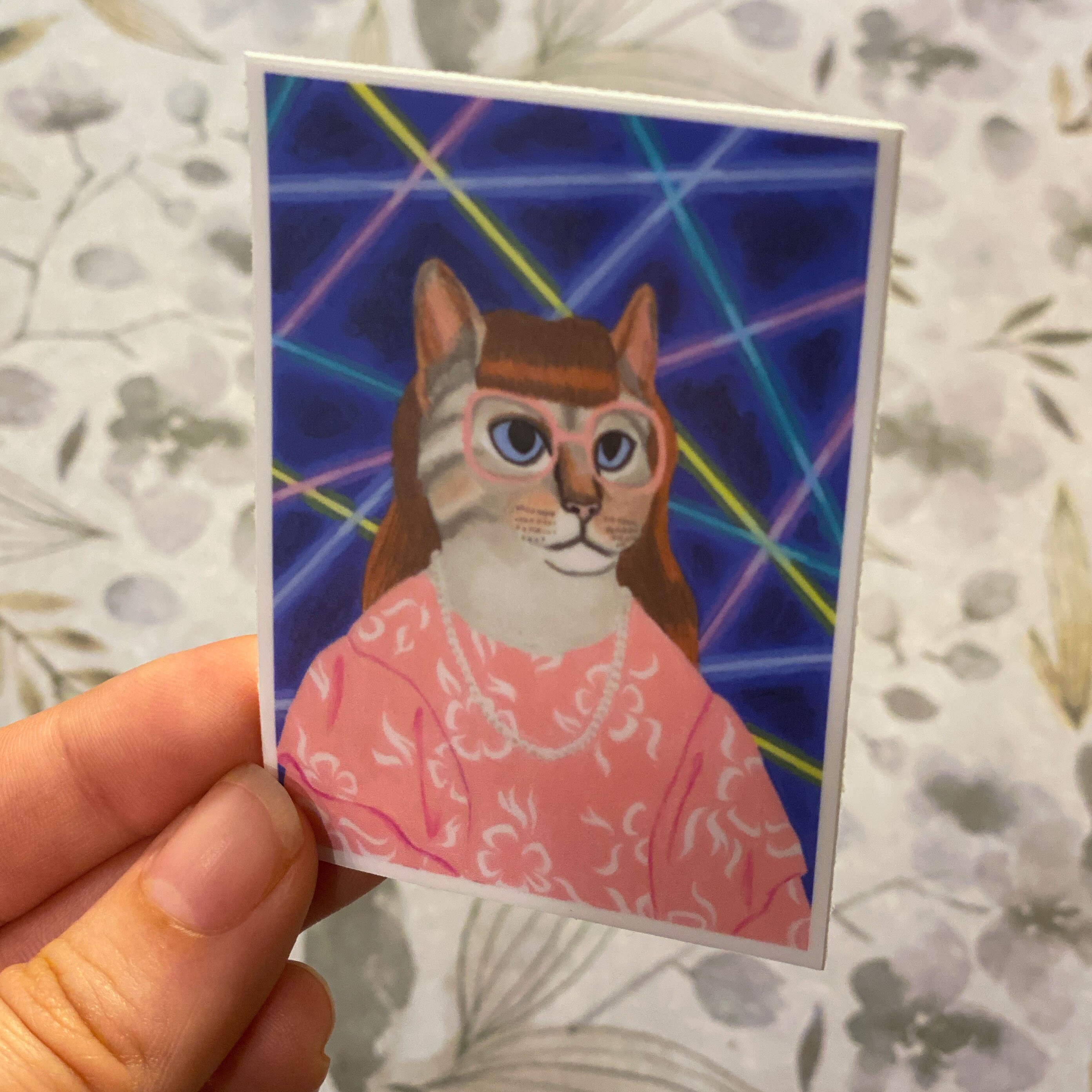 80s Awkward School Portrait Cat 1 - Etsy