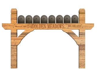 Timber Frame Mailbox Post - Etsy