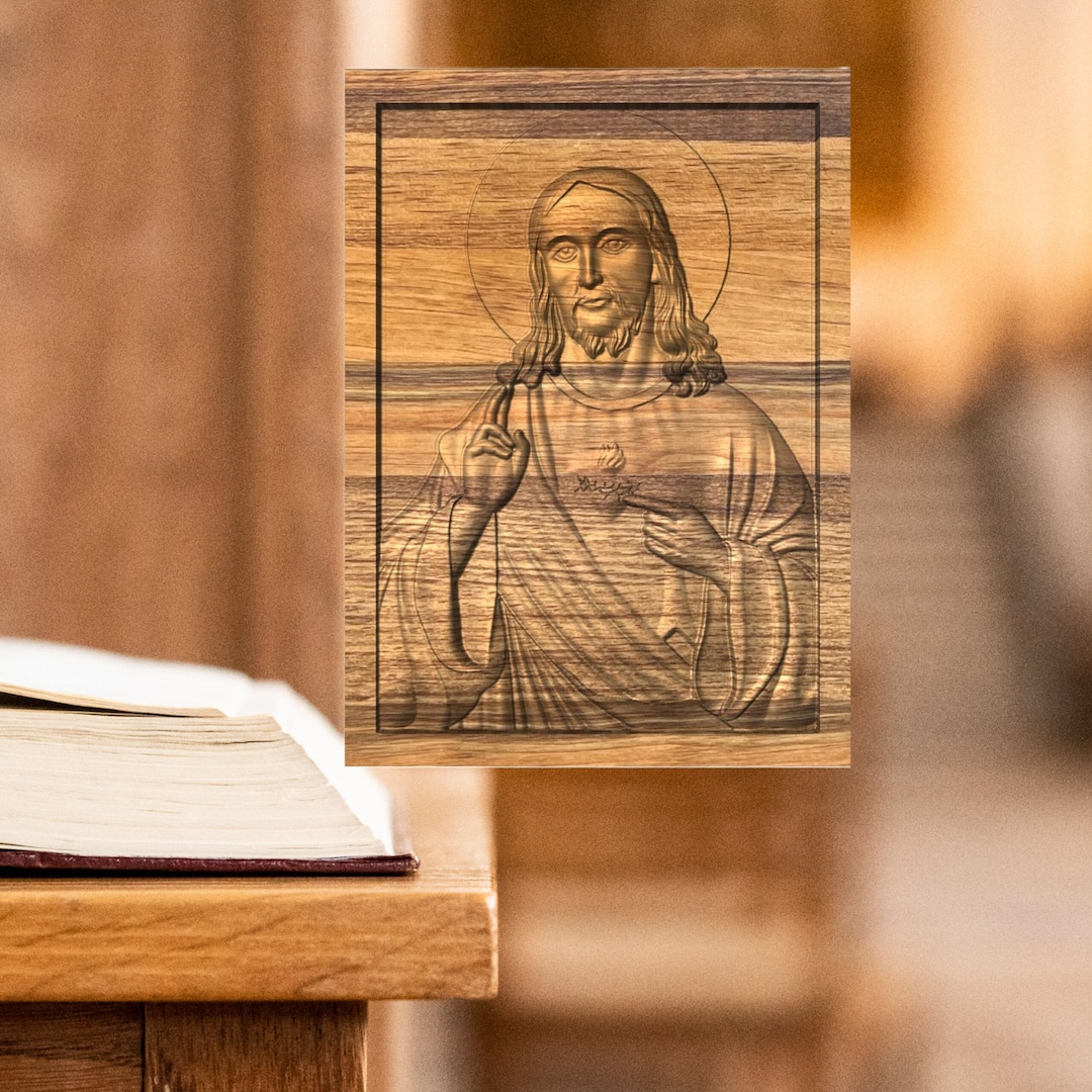 Blessing Jesus Handmade Wood Panel - Etsy