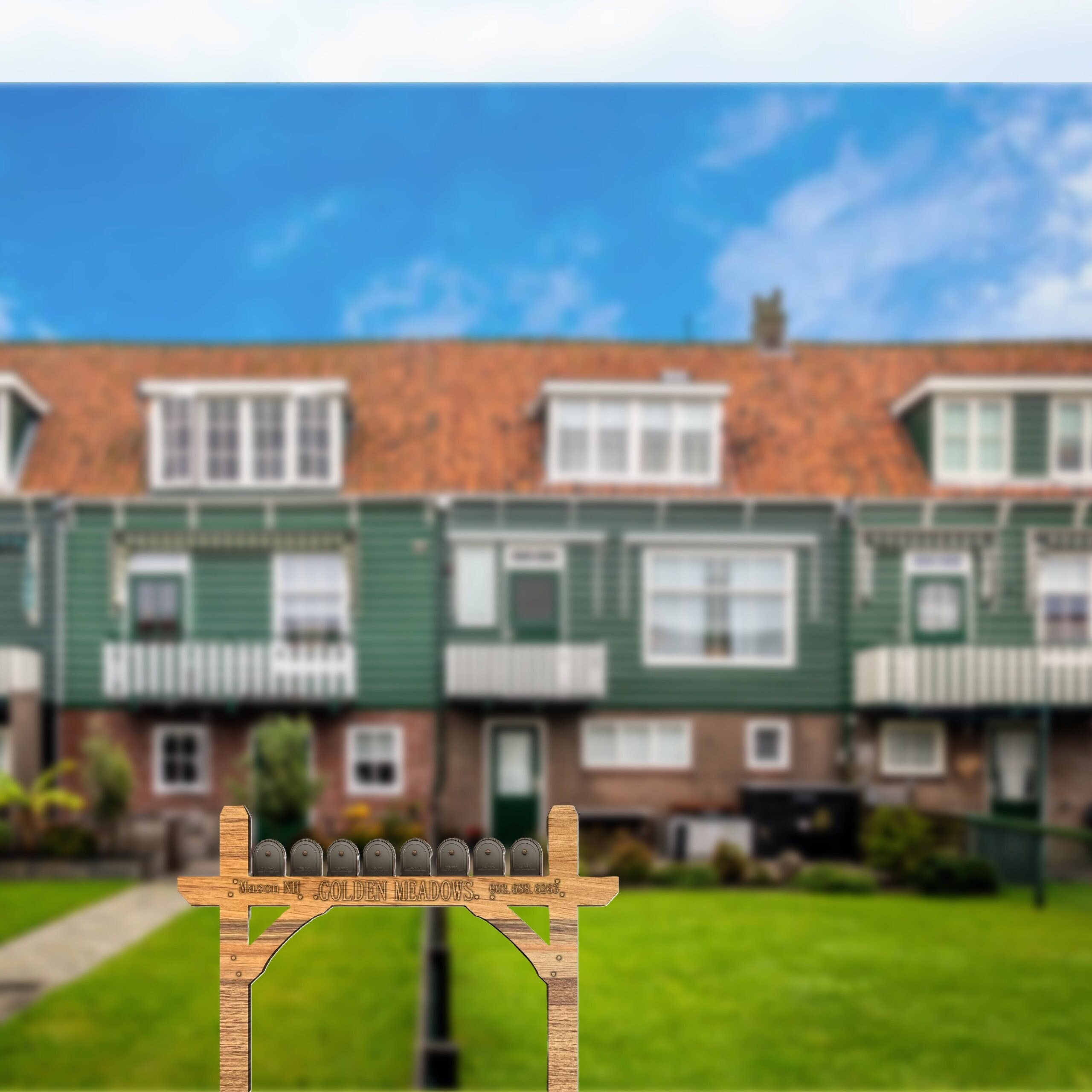 Country Multi Mailbox Timber Frame Post Custom Handmade Rough - Etsy