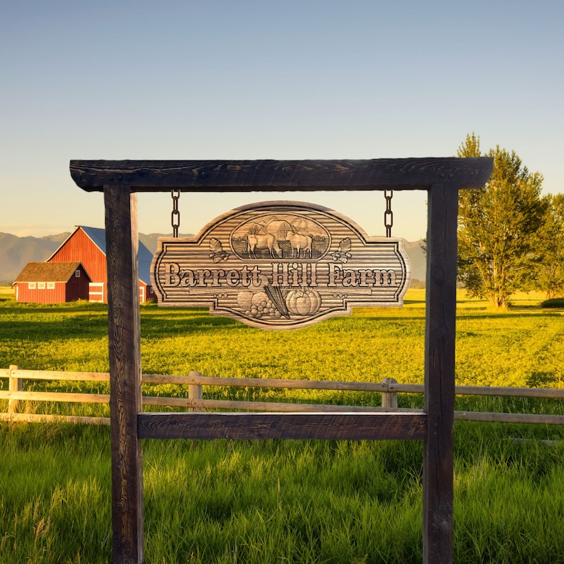 Handmade Country Timber Signage Display Frame With Personalization ...